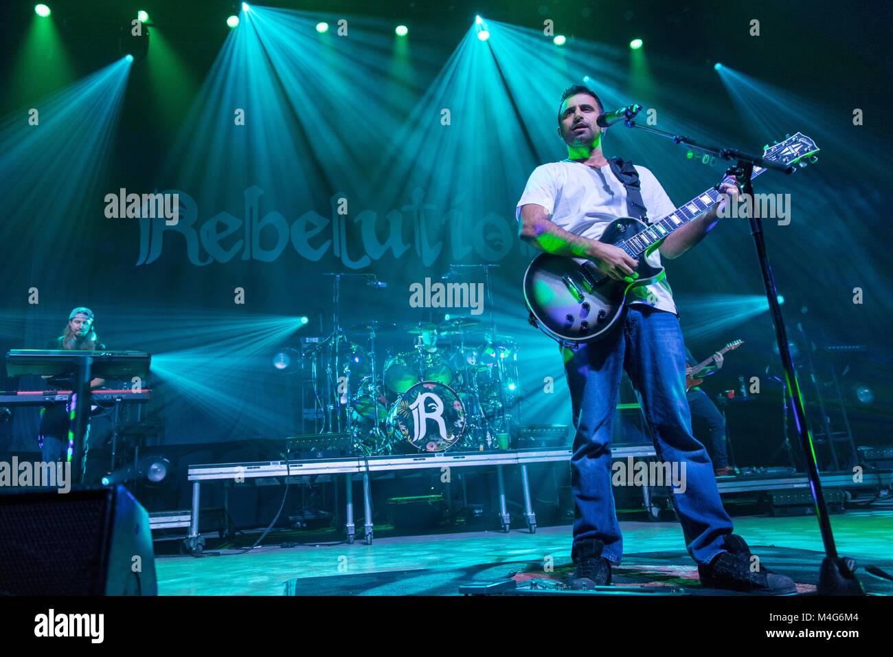 Madison, Wisconsin, USA. 15th Feb, 2018. RORY CAREY, WESLEY FINLEY and ...