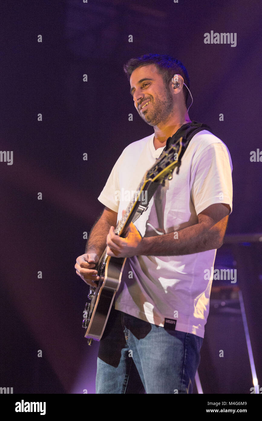 Madison, Wisconsin, USA. 15th Feb, 2018. ERIC RACHMANY of Rebelution ...