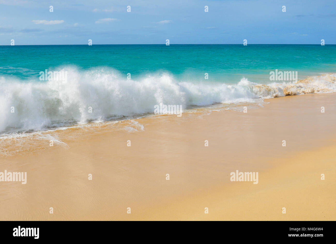 Detail of exotic waves in Cape Verde, Africa Stock Photo - Alamy