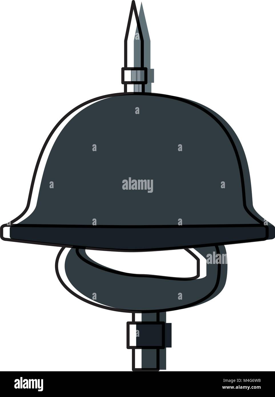 Spiked helmet Stock Vector Images - Alamy