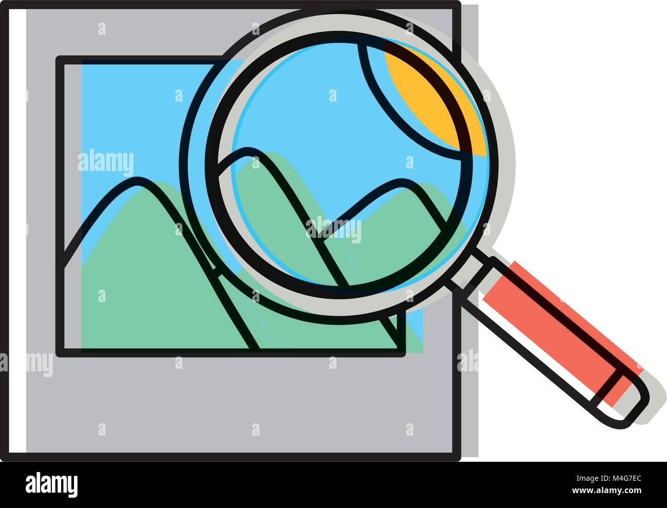 Lupe icon hi-res stock photography and images - Alamy