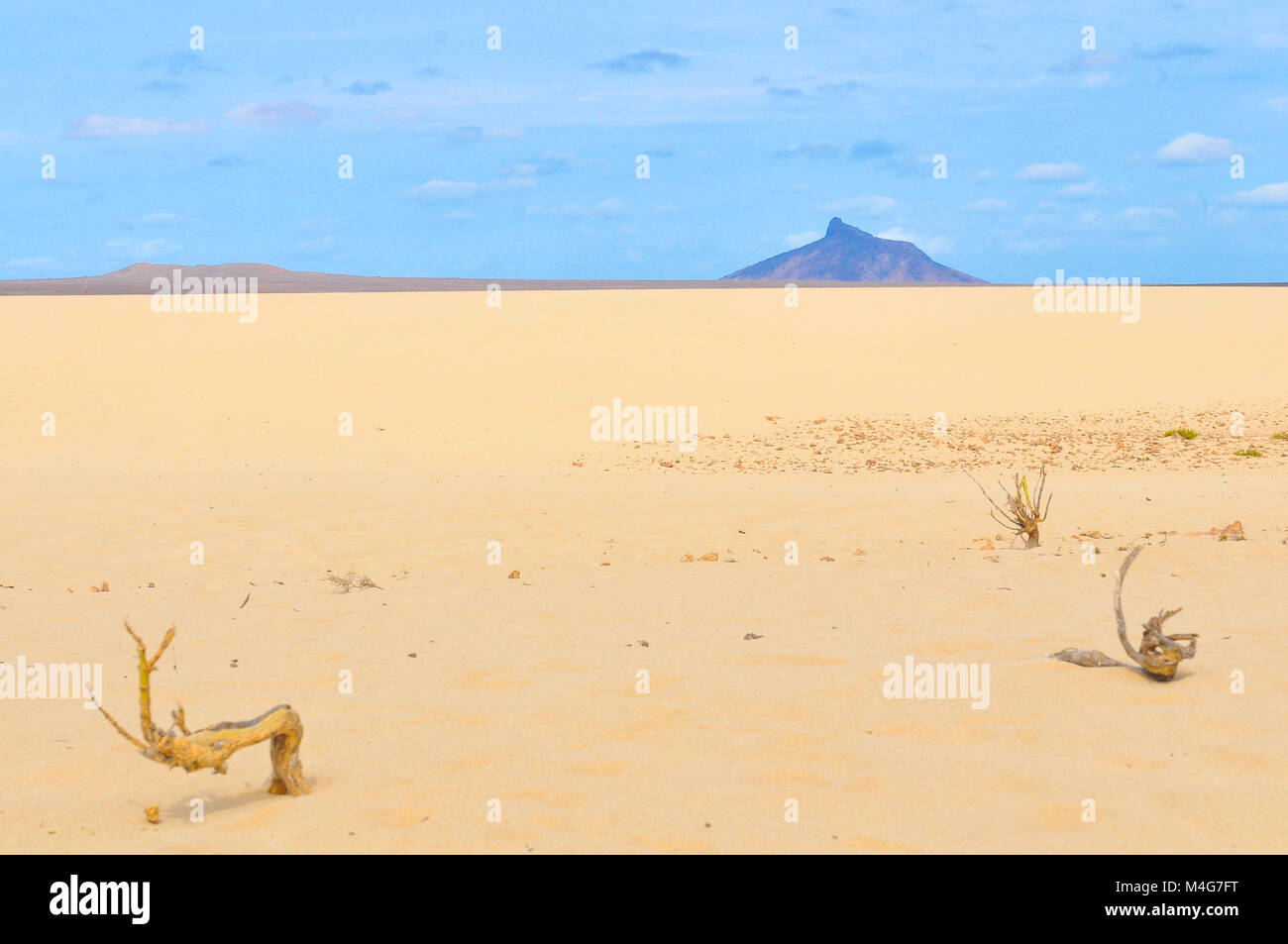 View of desert in Boa Vista, Cape Verde, Africa Stock Photo - Alamy