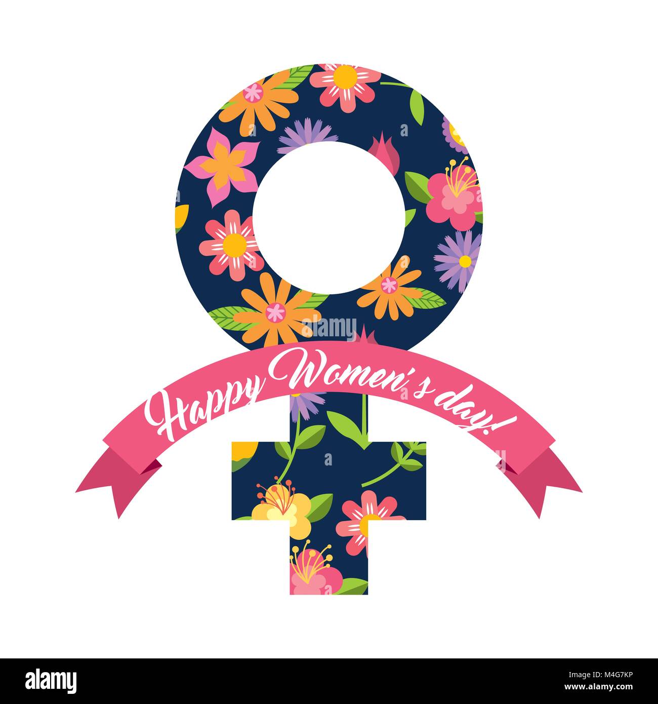 Female gender symbol happy Cut Out Stock Images & Pictures - Alamy