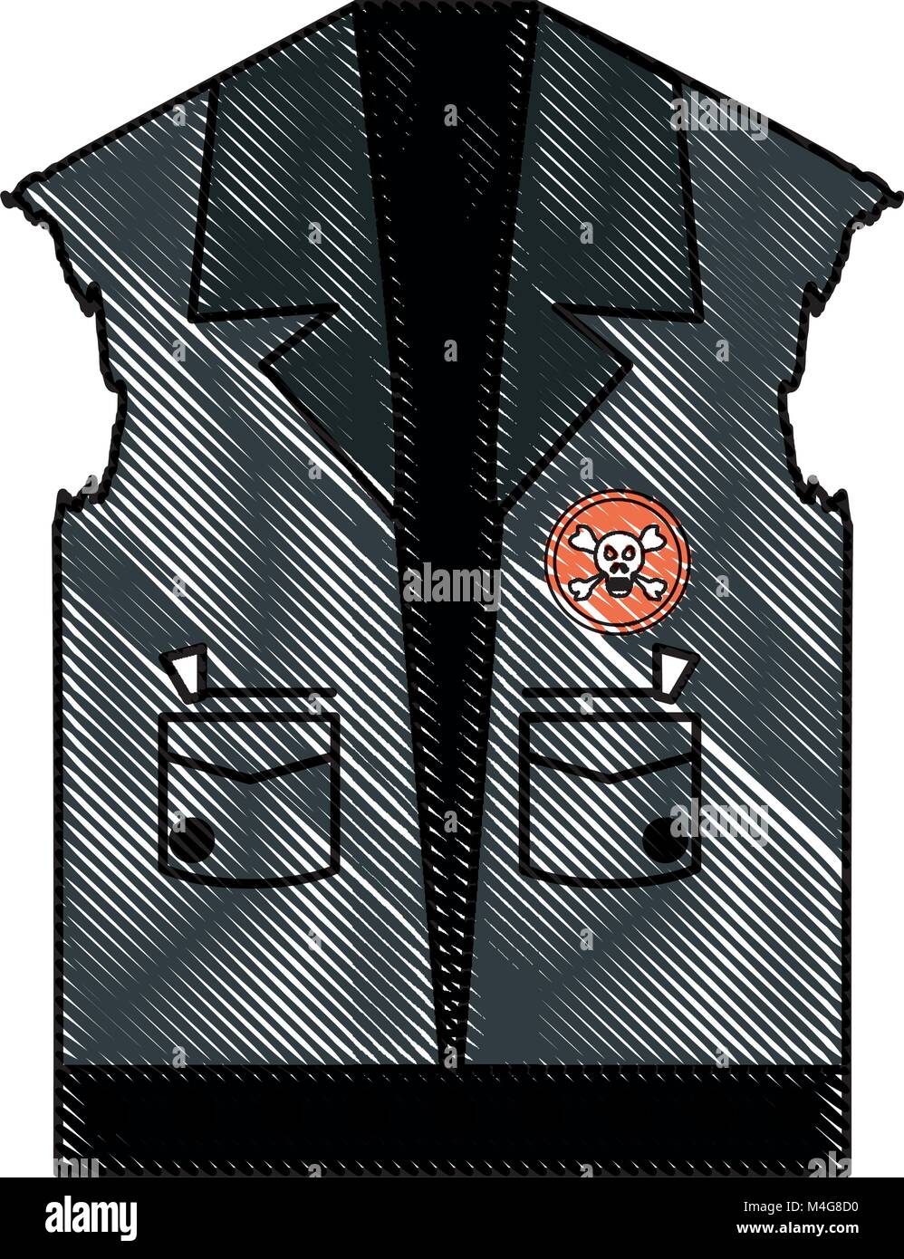 Leather jacket patches Stock Vector Images - Alamy