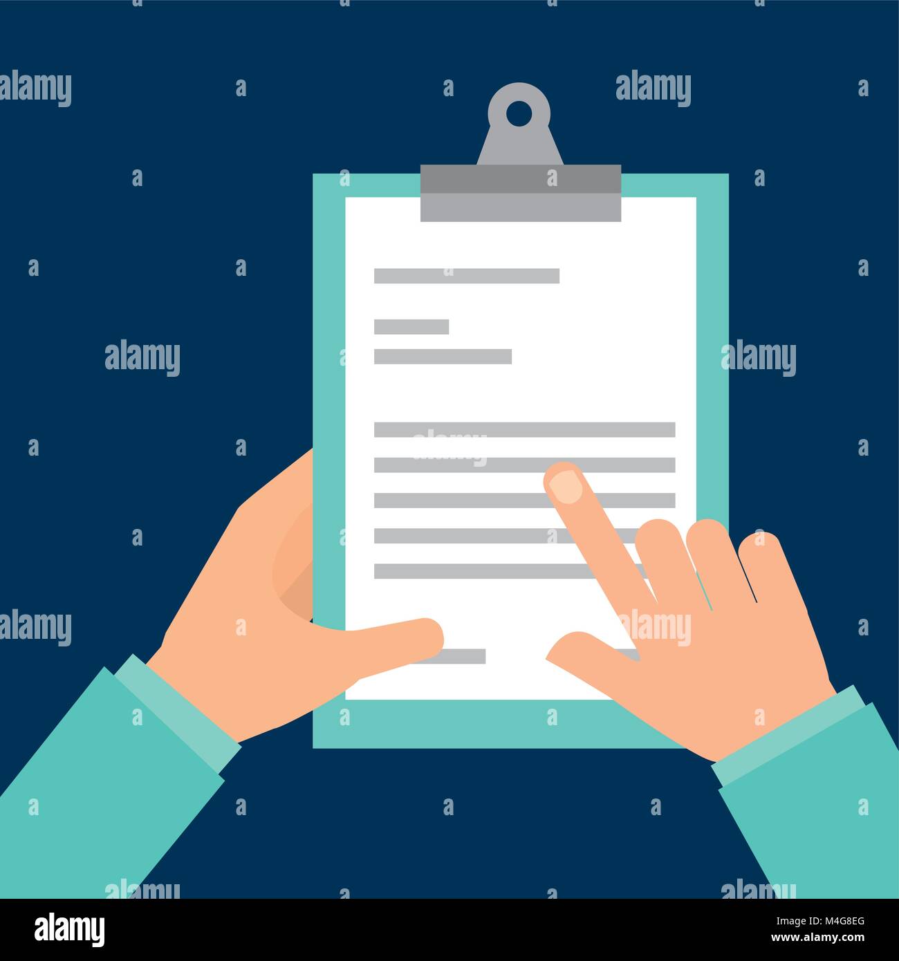 Clipboard diagnosis form stethoscope Stock Vector Images - Alamy