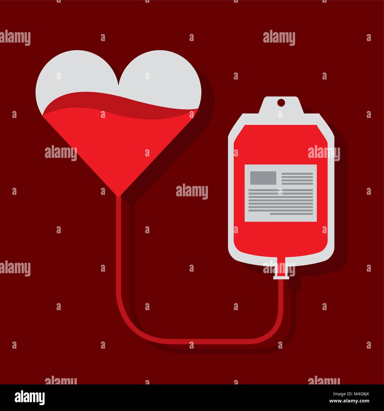heart blood bag transfusion donation campaign Stock Vector Image & Art ...
