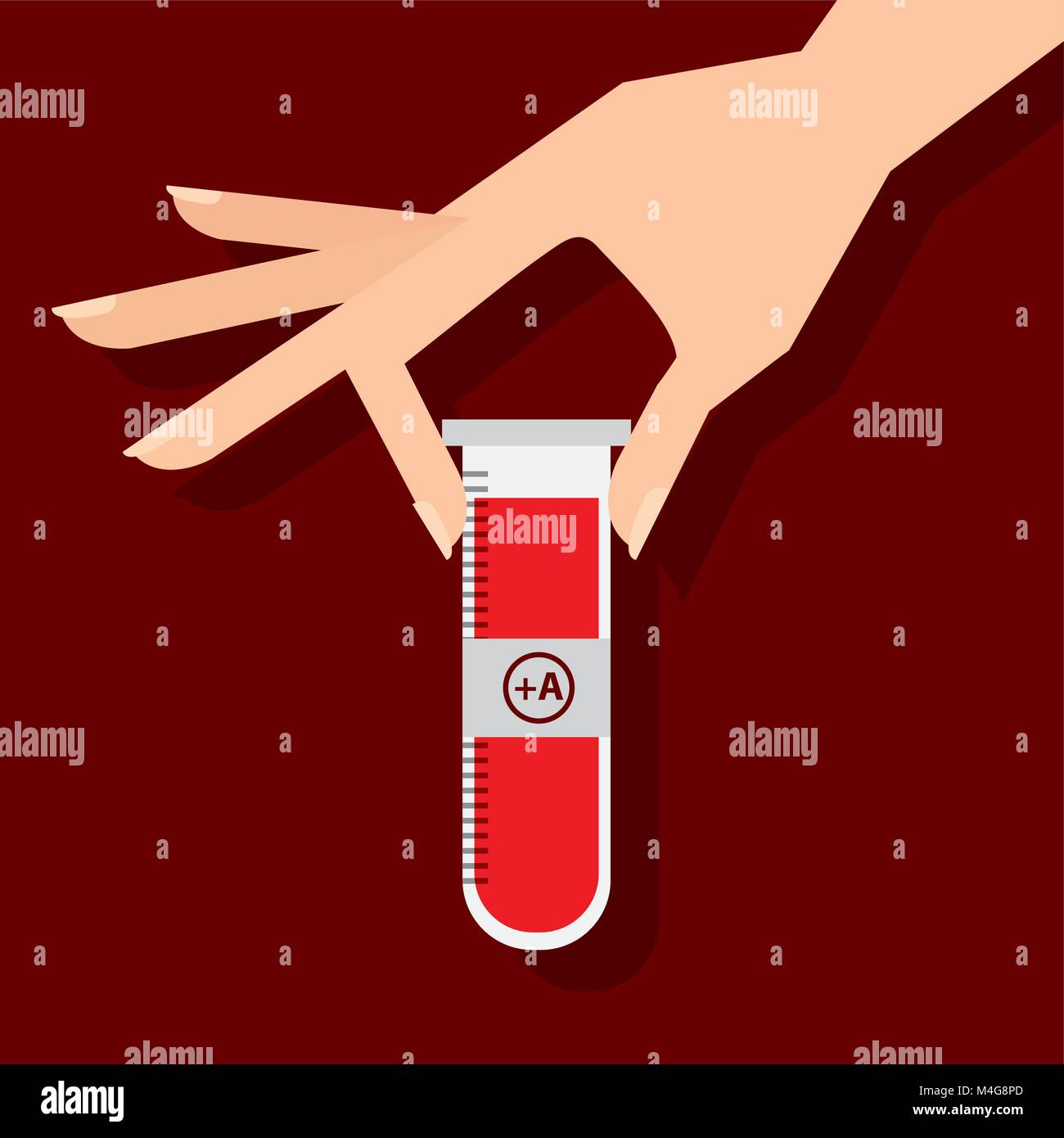 Hand glass blood Stock Vector Images - Alamy