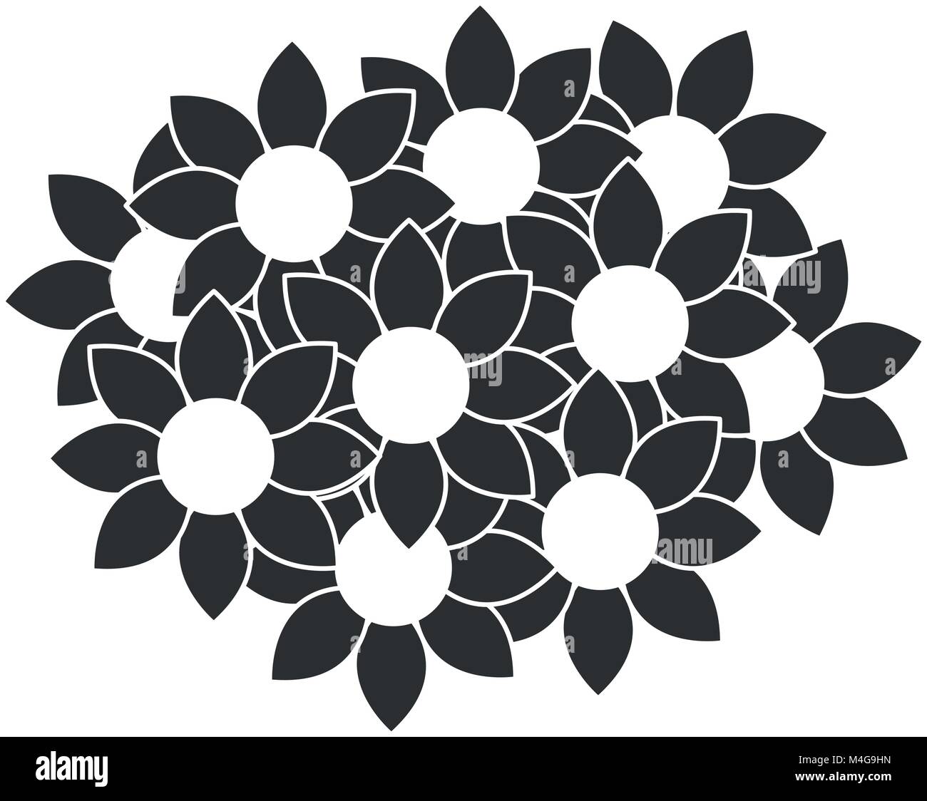 cute garden flowers icon Stock Vector Image & Art - Alamy