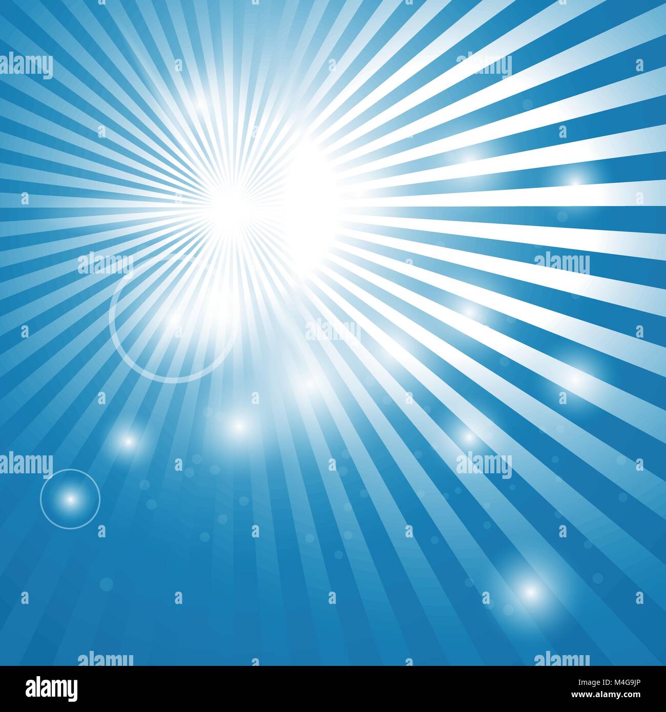 abstract background with sun rays and lens flare effect Stock Vector ...