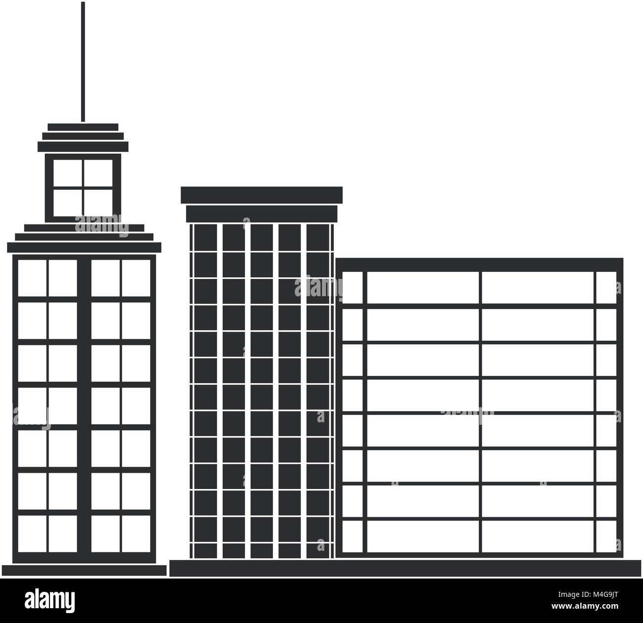 big buildings facade front Stock Vector Image & Art - Alamy