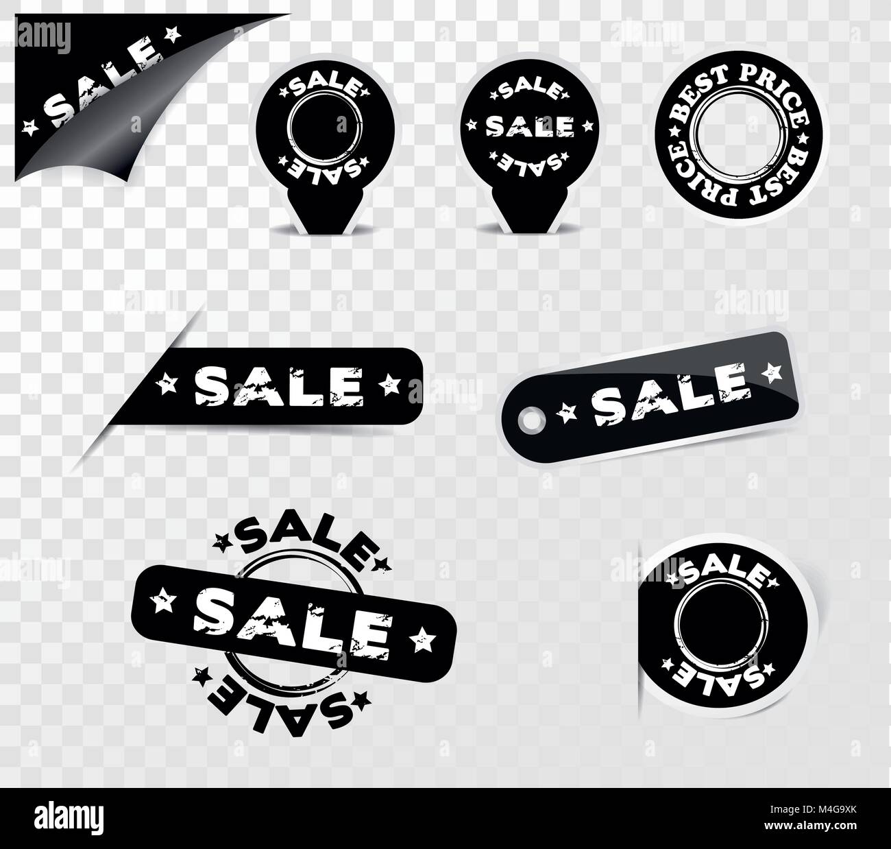 vector stickers, tags, labels collection, design element Stock Vector ...