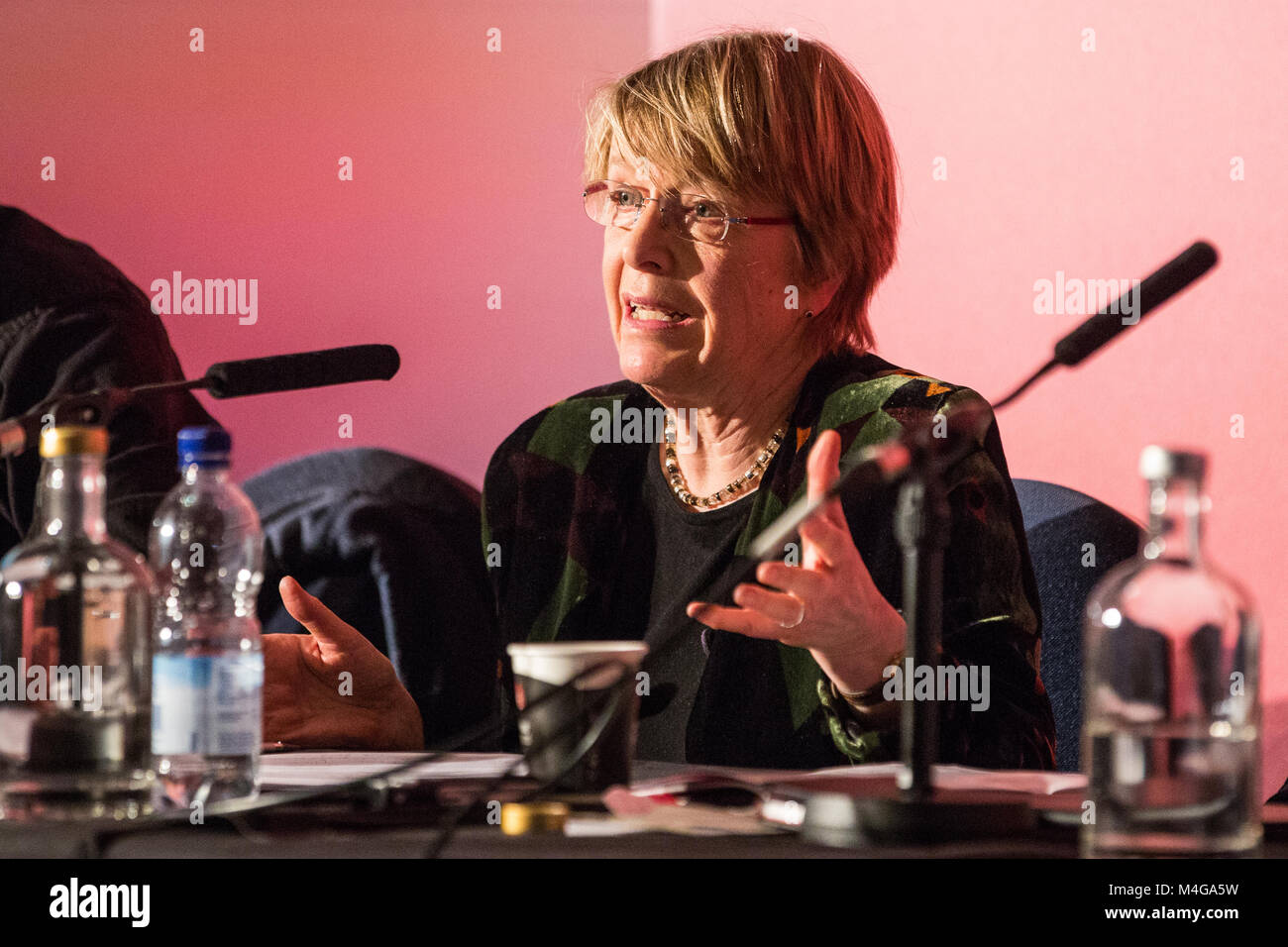 London, UK. 10th February, 2018. Anna Coote, Head of Social Policy at ...