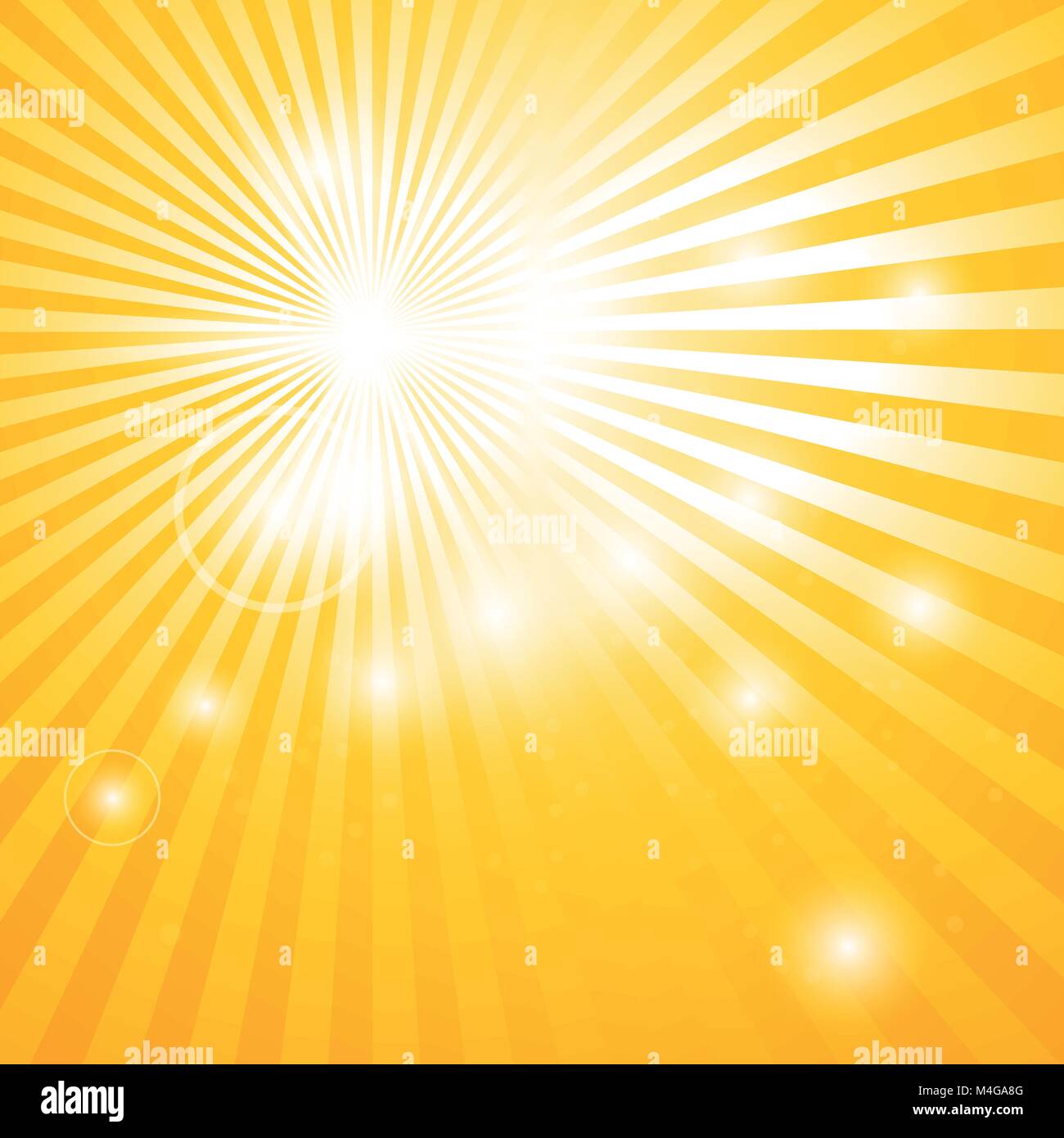 abstract background with sun rays and lens flare effect Stock Vector ...