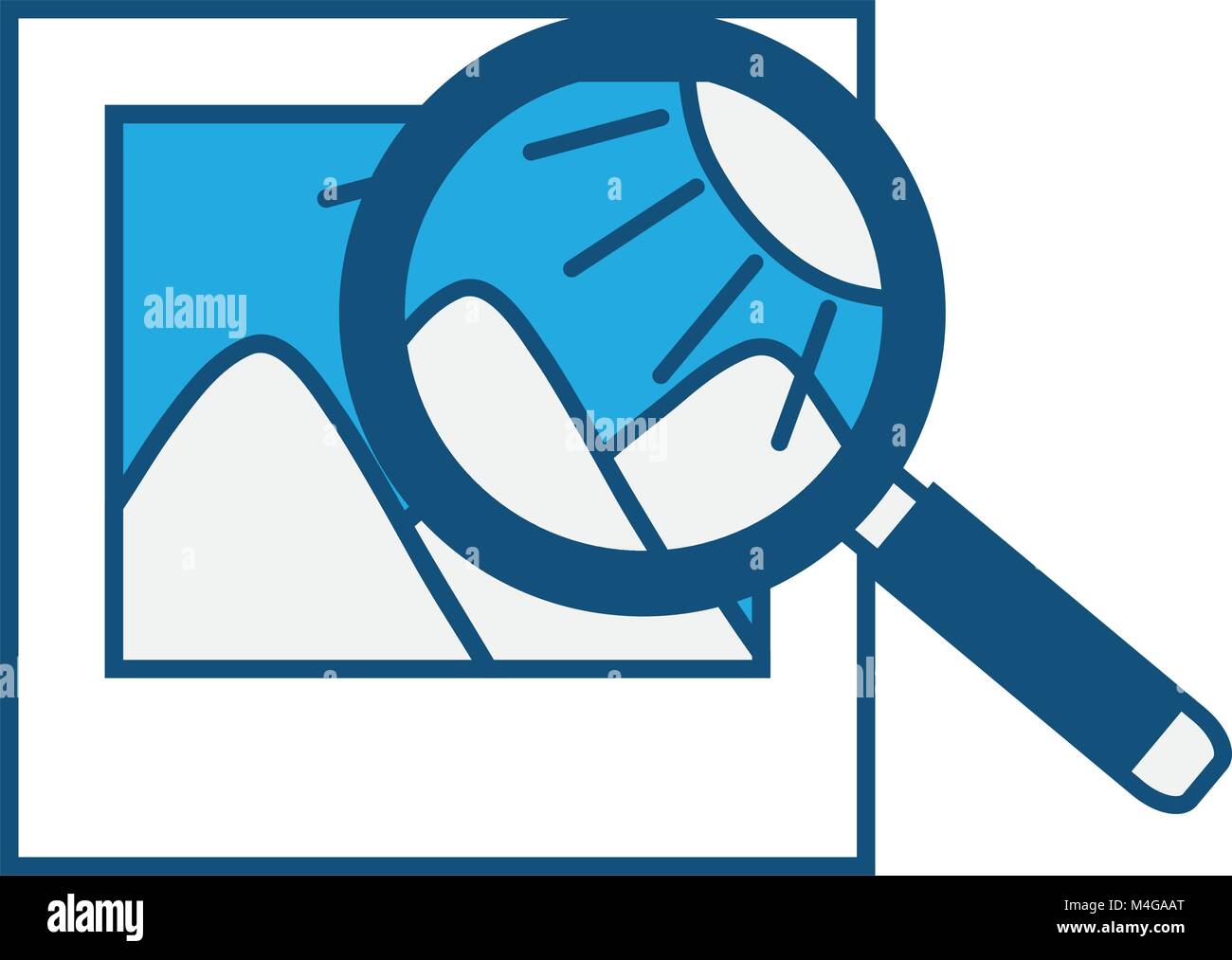 picture and lupe icon Stock Vector Image & Art - Alamy