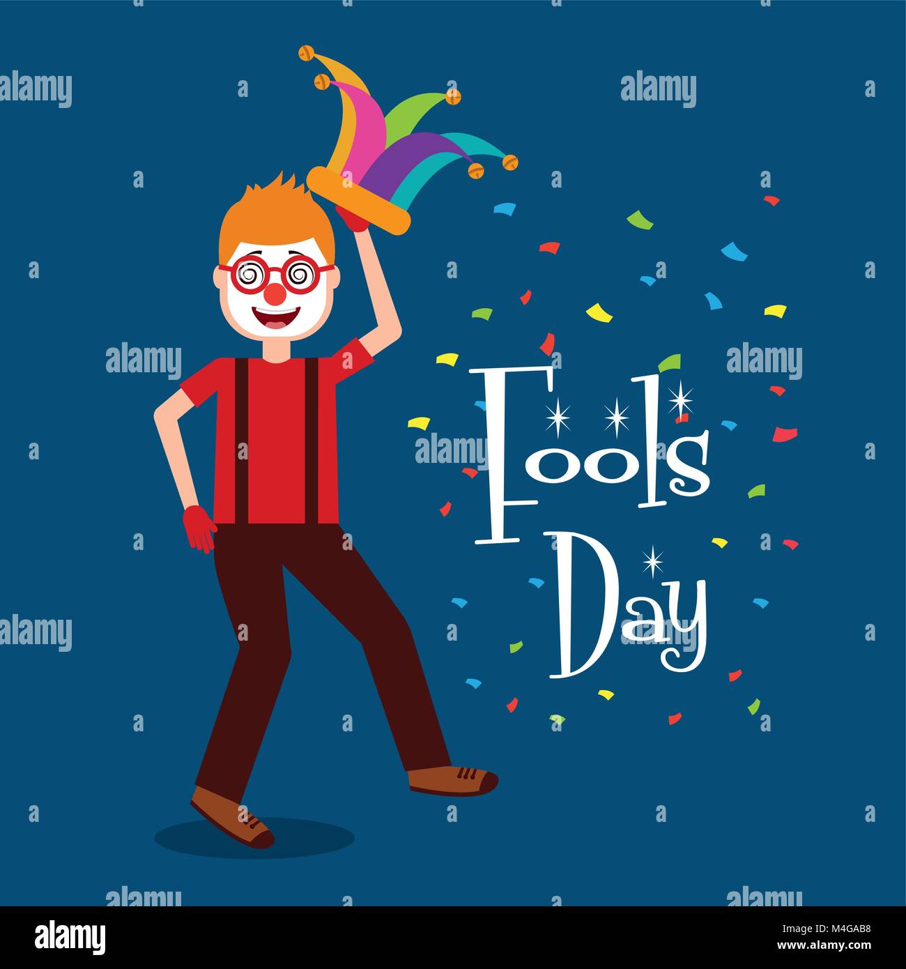 people celebration fools day Stock Vector Image & Art - Alamy