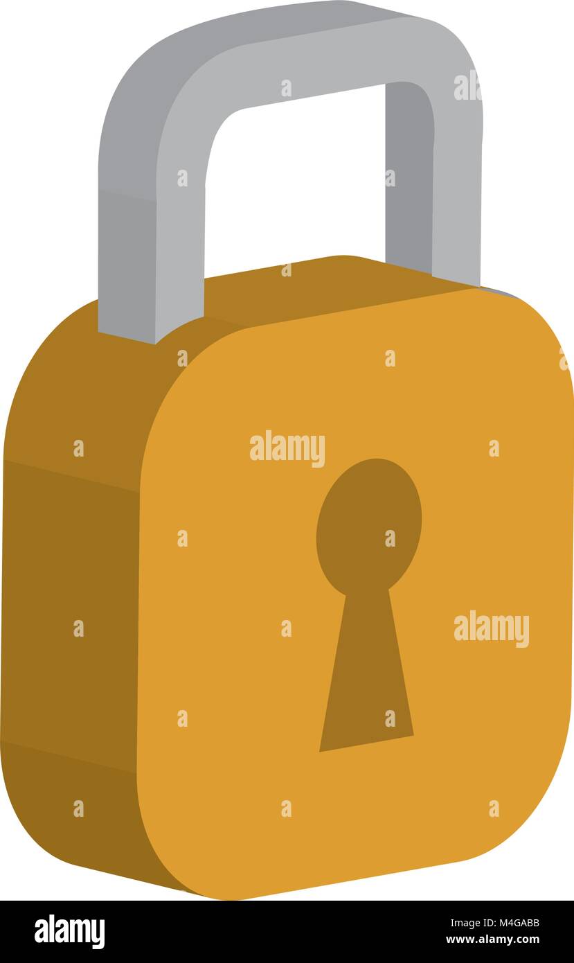 safe padlock isolated icon Stock Vector Image & Art - Alamy