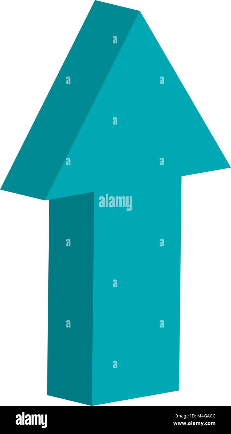 directional arrow up icon Stock Vector Image & Art - Alamy