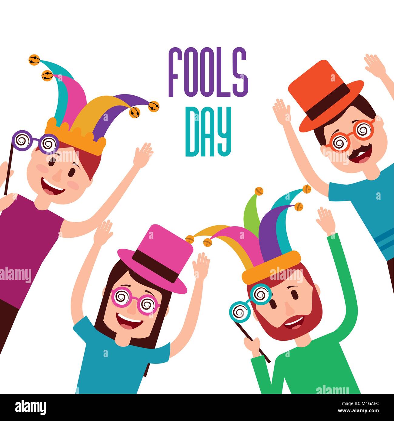 people celebration fools day Stock Vector Image & Art - Alamy