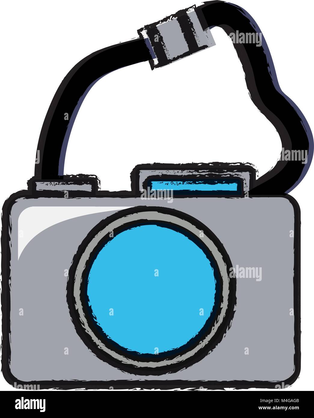 photographic camera with strap Stock Vector Image & Art - Alamy