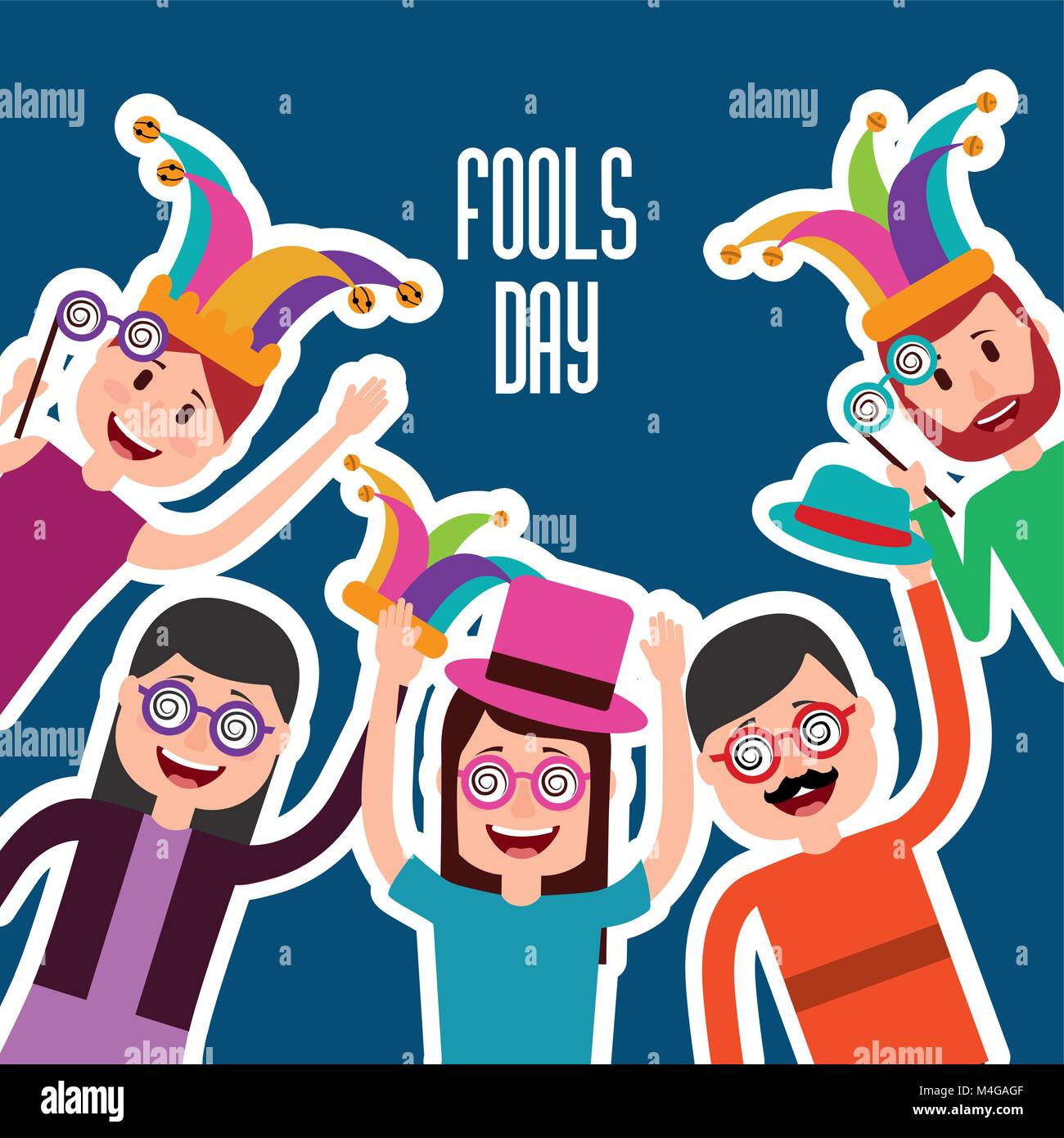 people celebration fools day Stock Vector Image & Art - Alamy