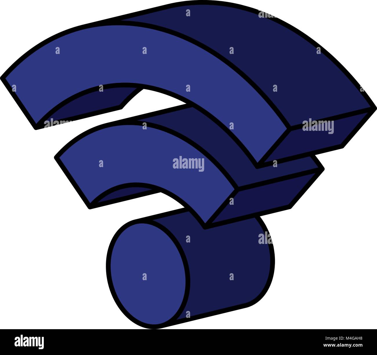 wifi waves signal icon Stock Vector Image & Art - Alamy