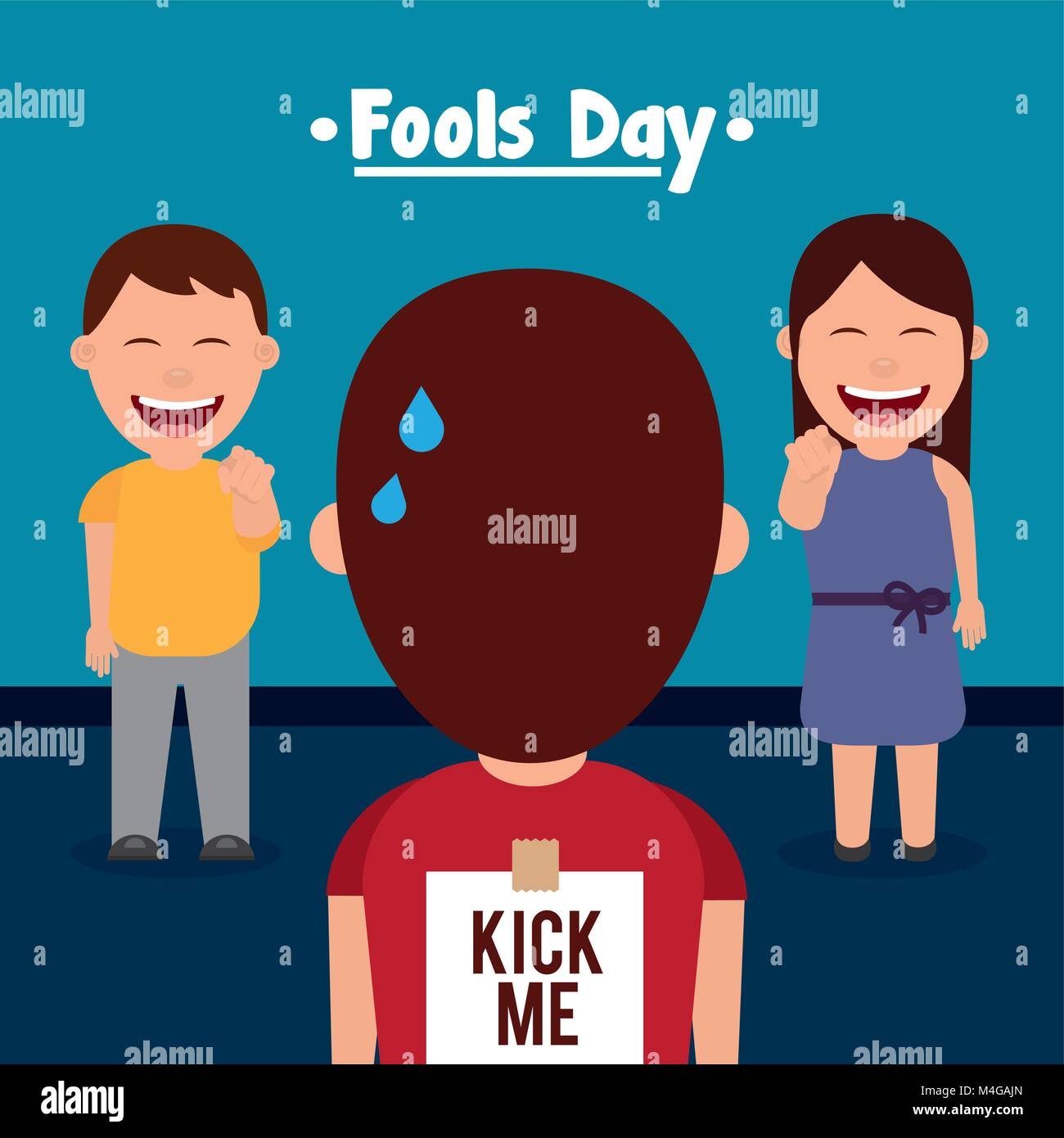 Man kick backside Stock Vector Images - Alamy