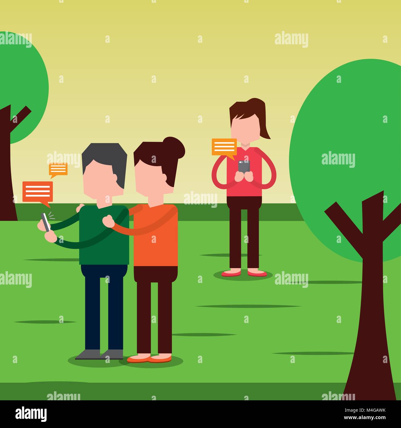 Business people gossip in Stock Vector Images - Alamy