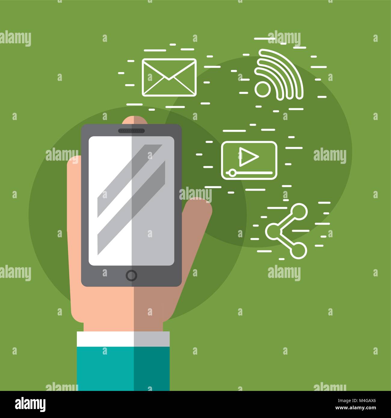 Woman hand finger holds Stock Vector Images - Alamy