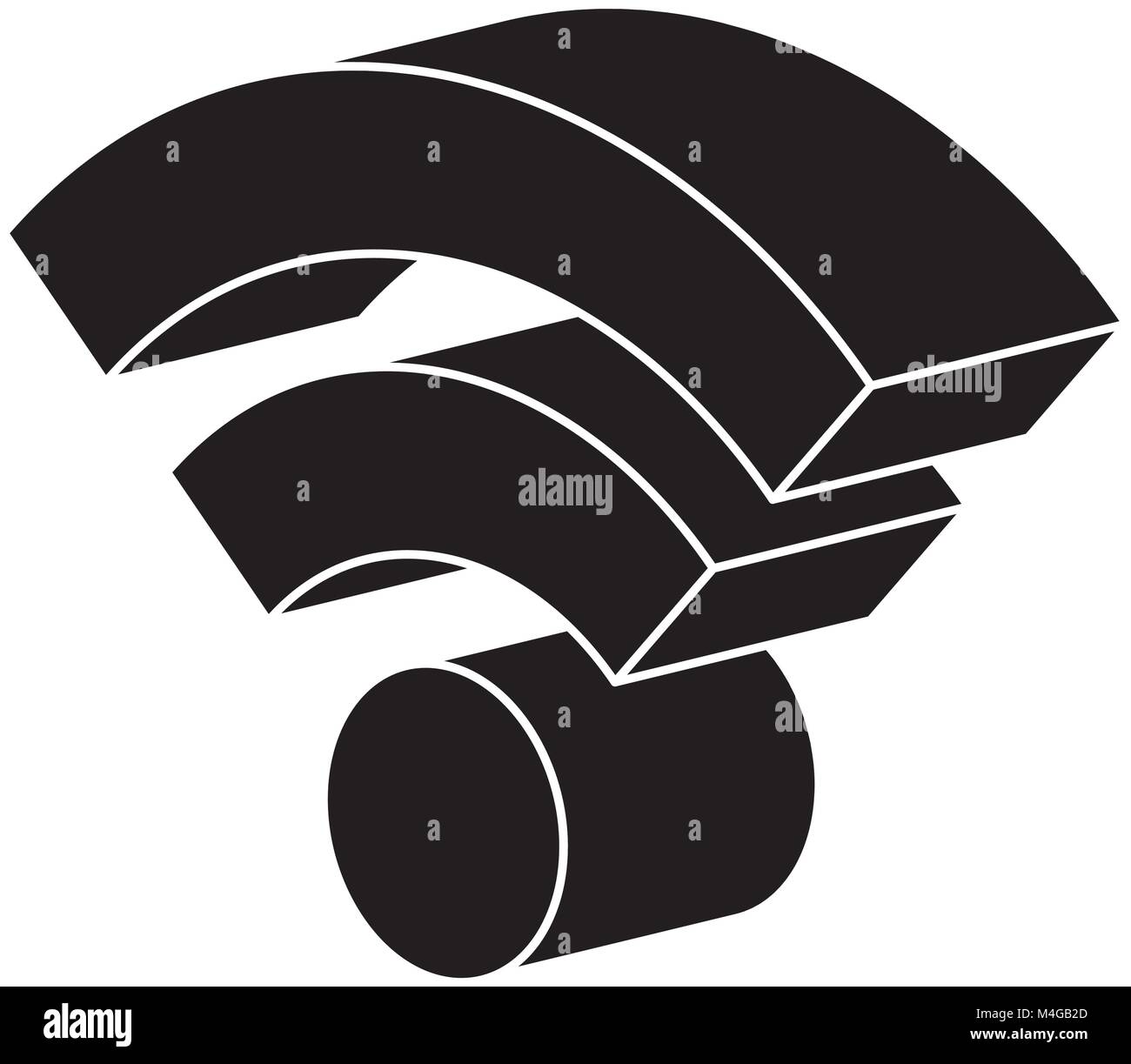 wifi waves signal icon Stock Vector Image & Art - Alamy