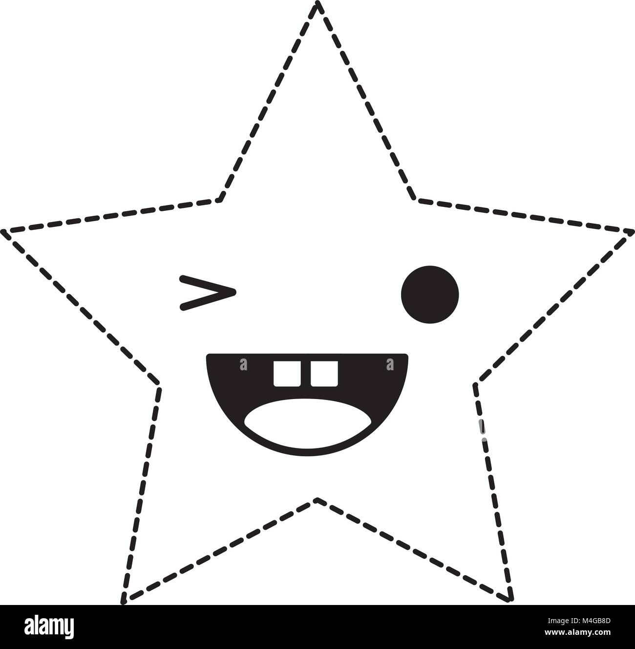Cartoon star emoji rating Stock Vector Images - Alamy