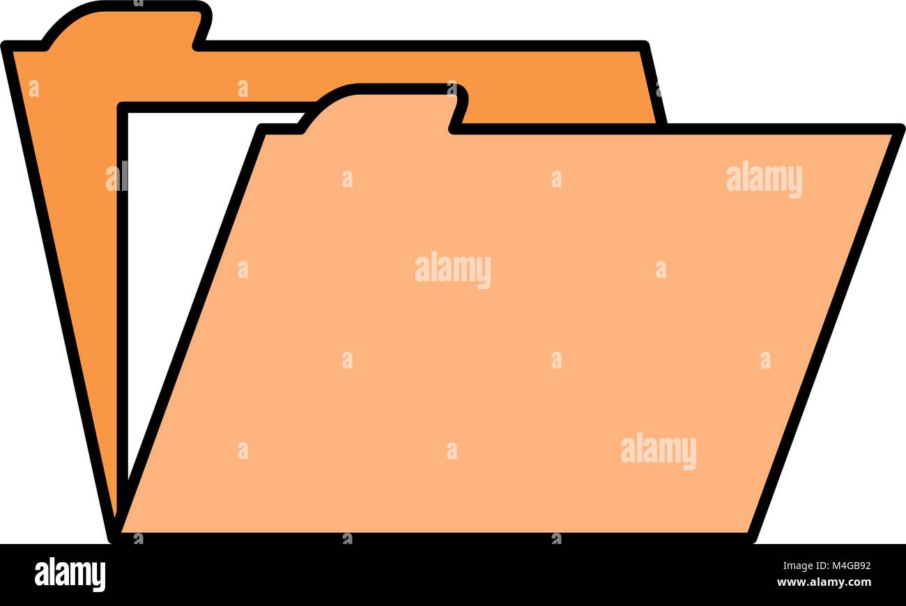 file folder isolated icon Stock Vector Image & Art - Alamy