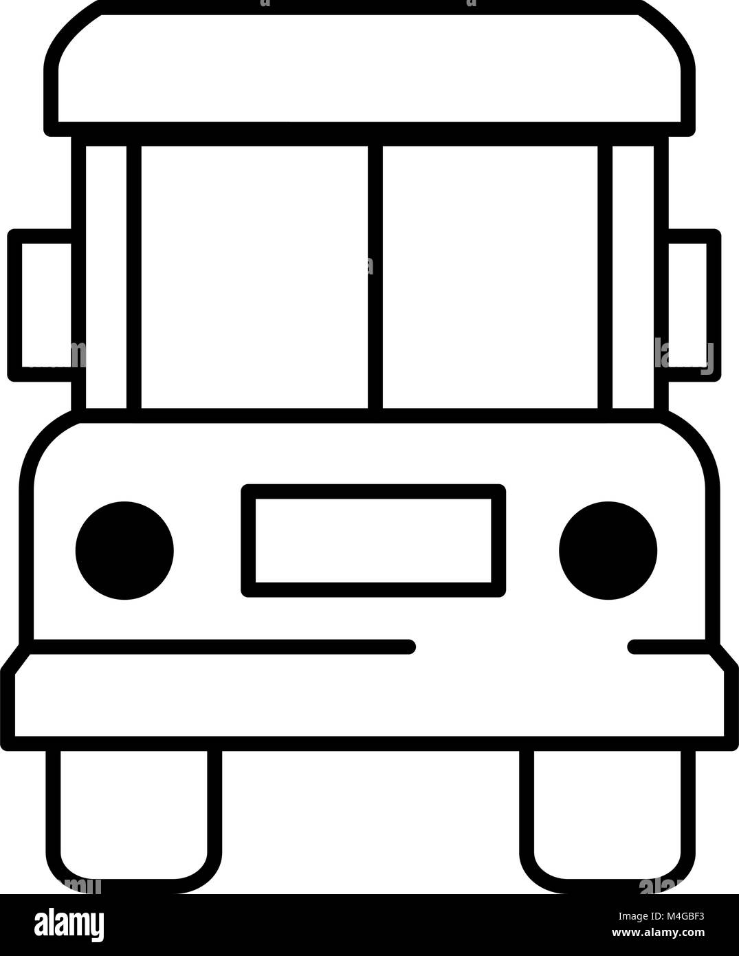 School bus front Black and White Stock Photos & Images - Alamy