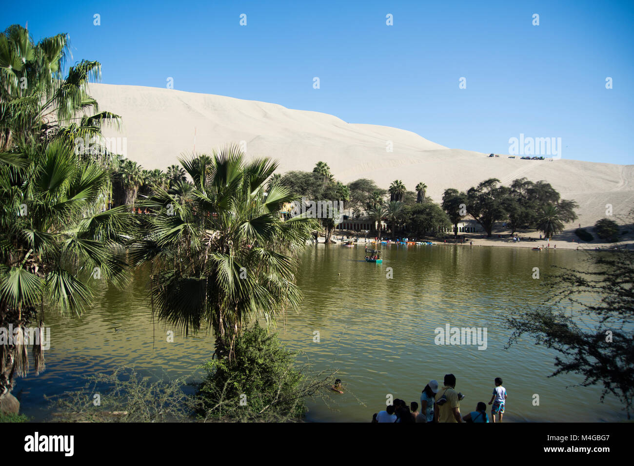 La Huacachina Oasis in Ica desert in Peru Stock Photo - Alamy