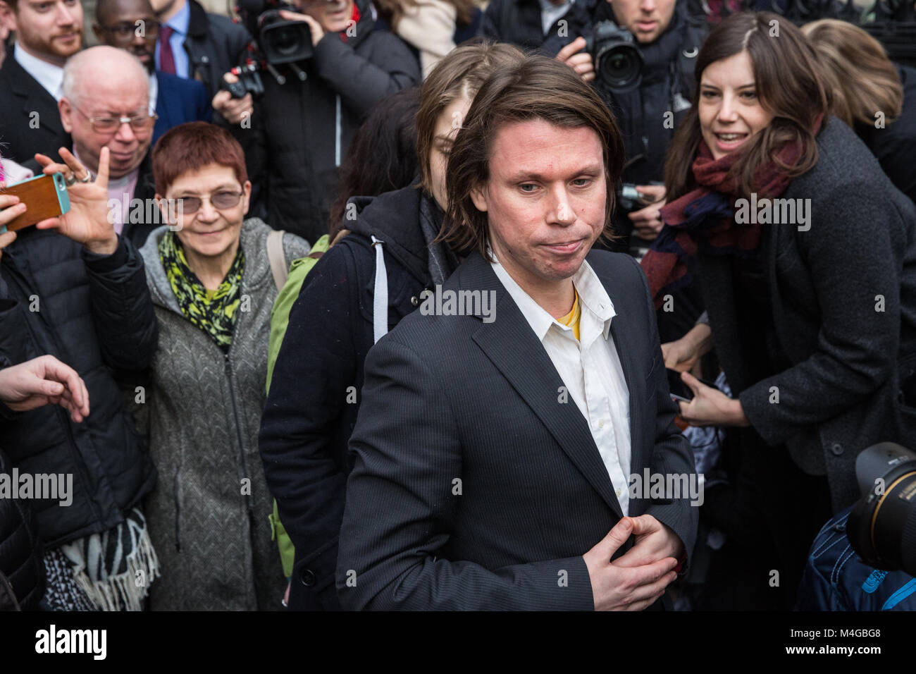 London, UK. 5th February, 2018. Alleged computer hacker Lauri Love ...