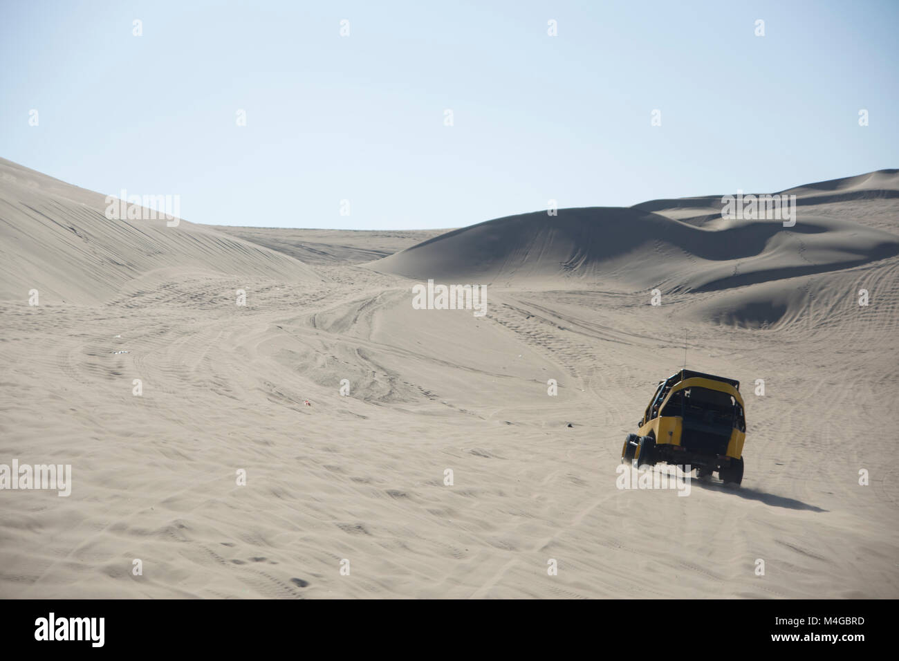 Tubular car running in Huacachina, Ica desert, Peru Stock Photo - Alamy