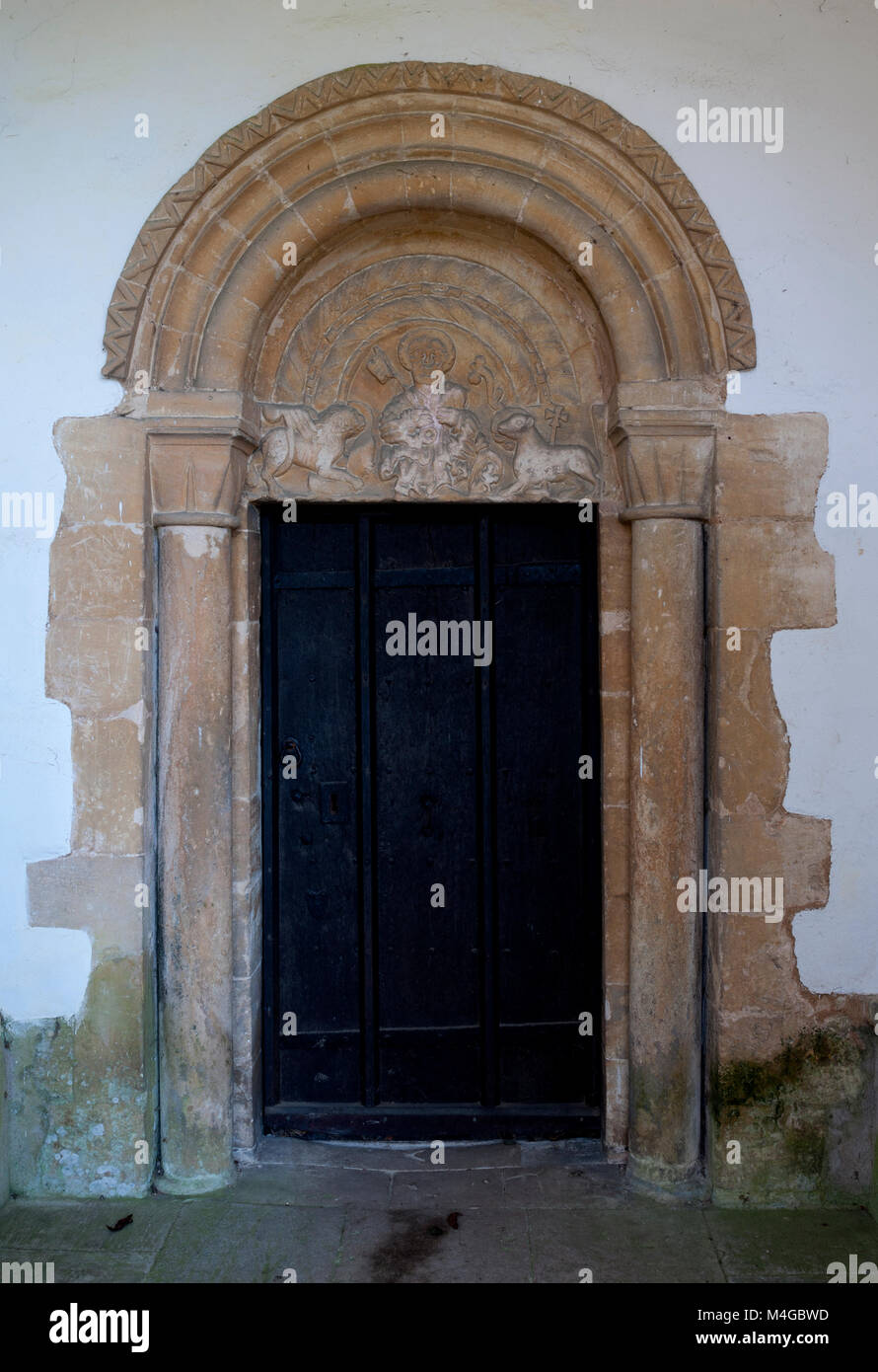 The Norman north door, St. Peter and St. Paul`s Church, Church ...