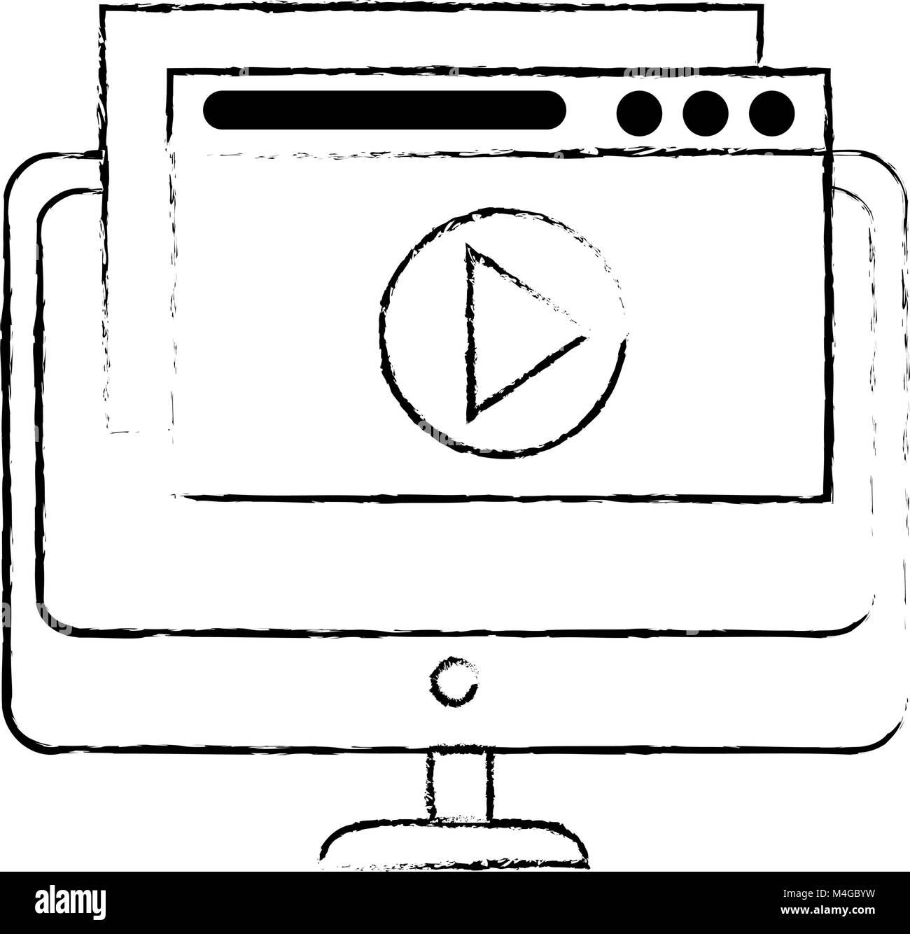 monitor computer with templates Stock Vector Image & Art - Alamy