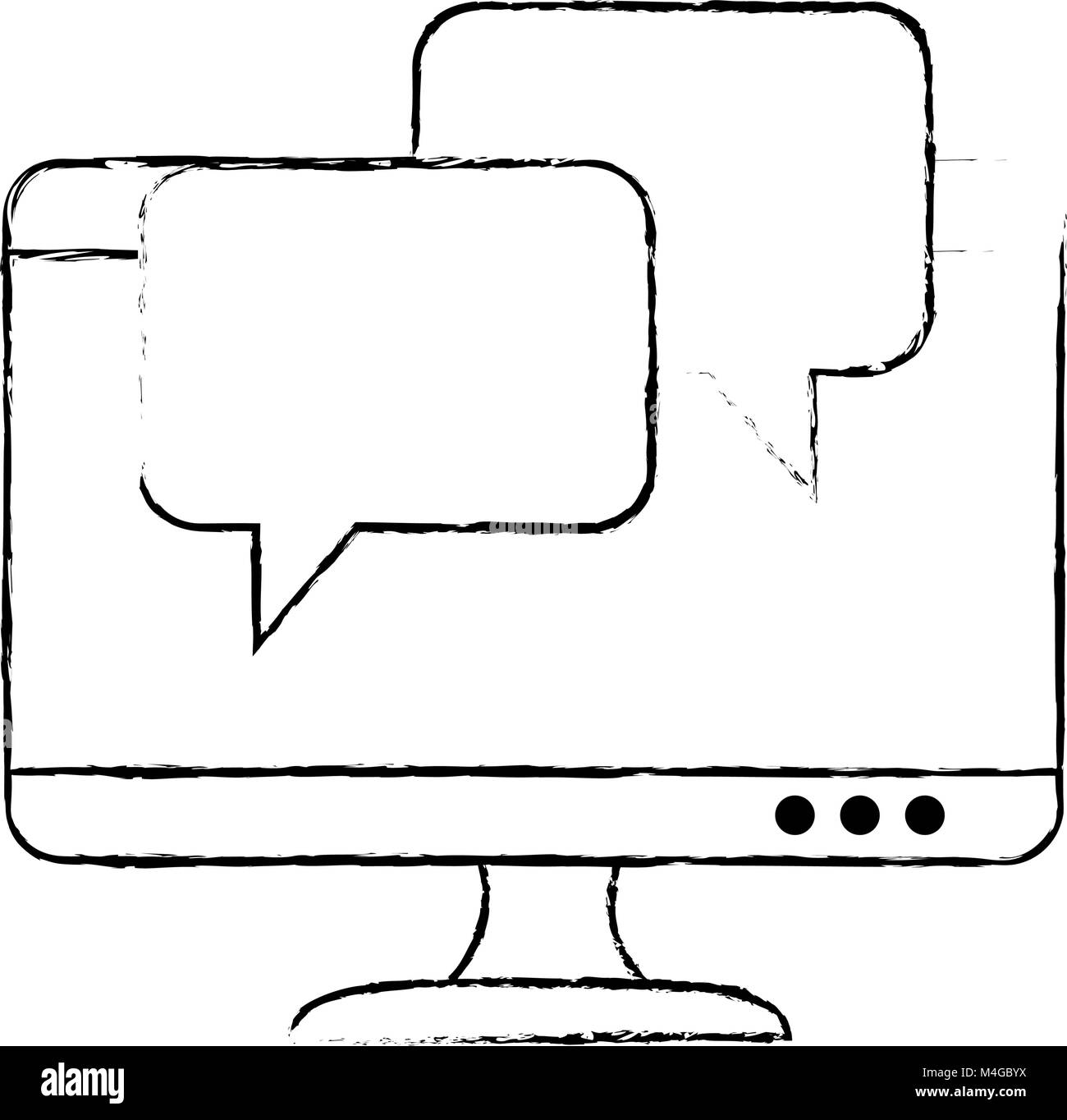 Visual screen speech Stock Vector Images - Alamy