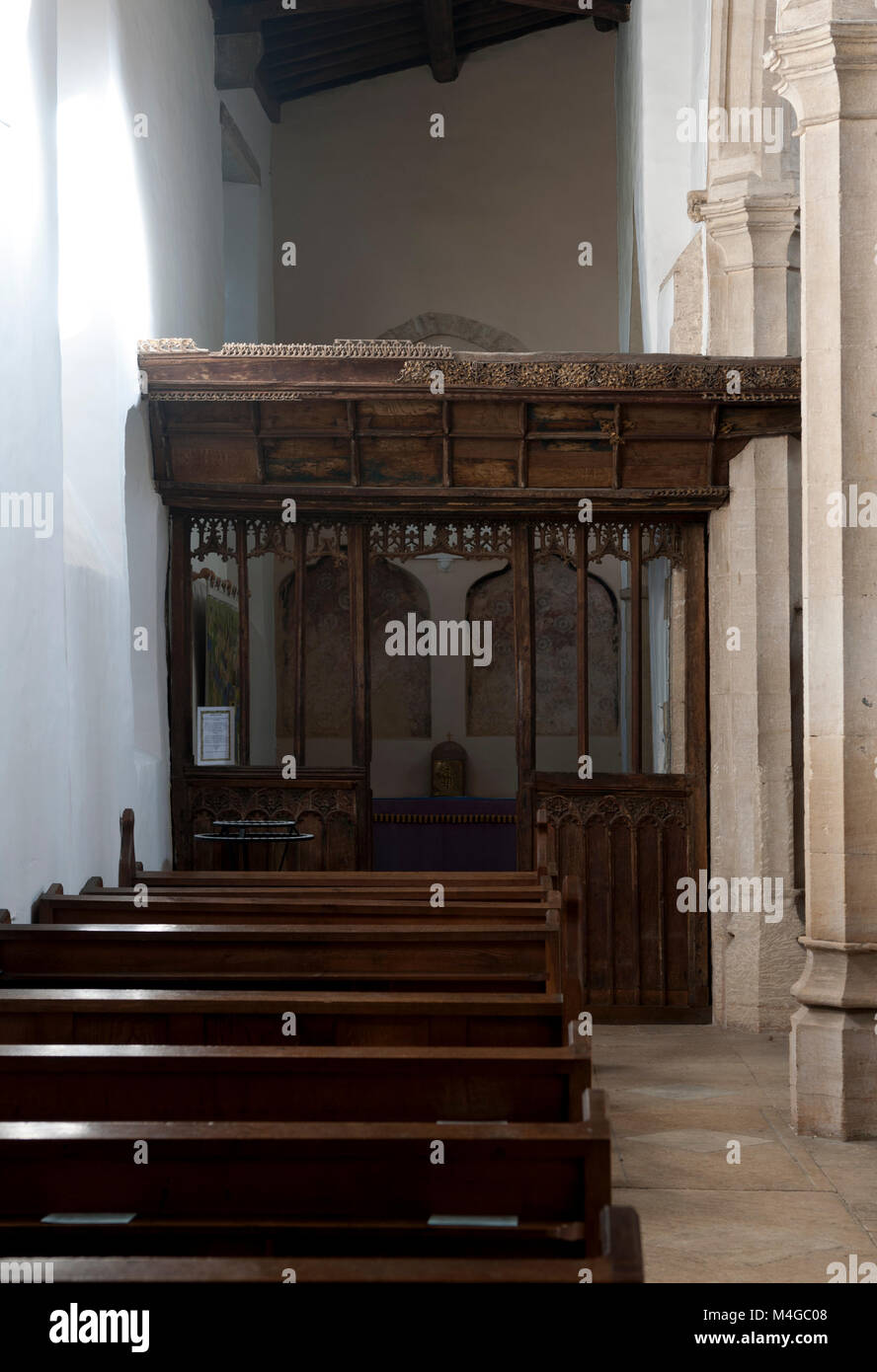 The north aisle, St. Peter and St. Paul`s Church, Church Hanborough ...