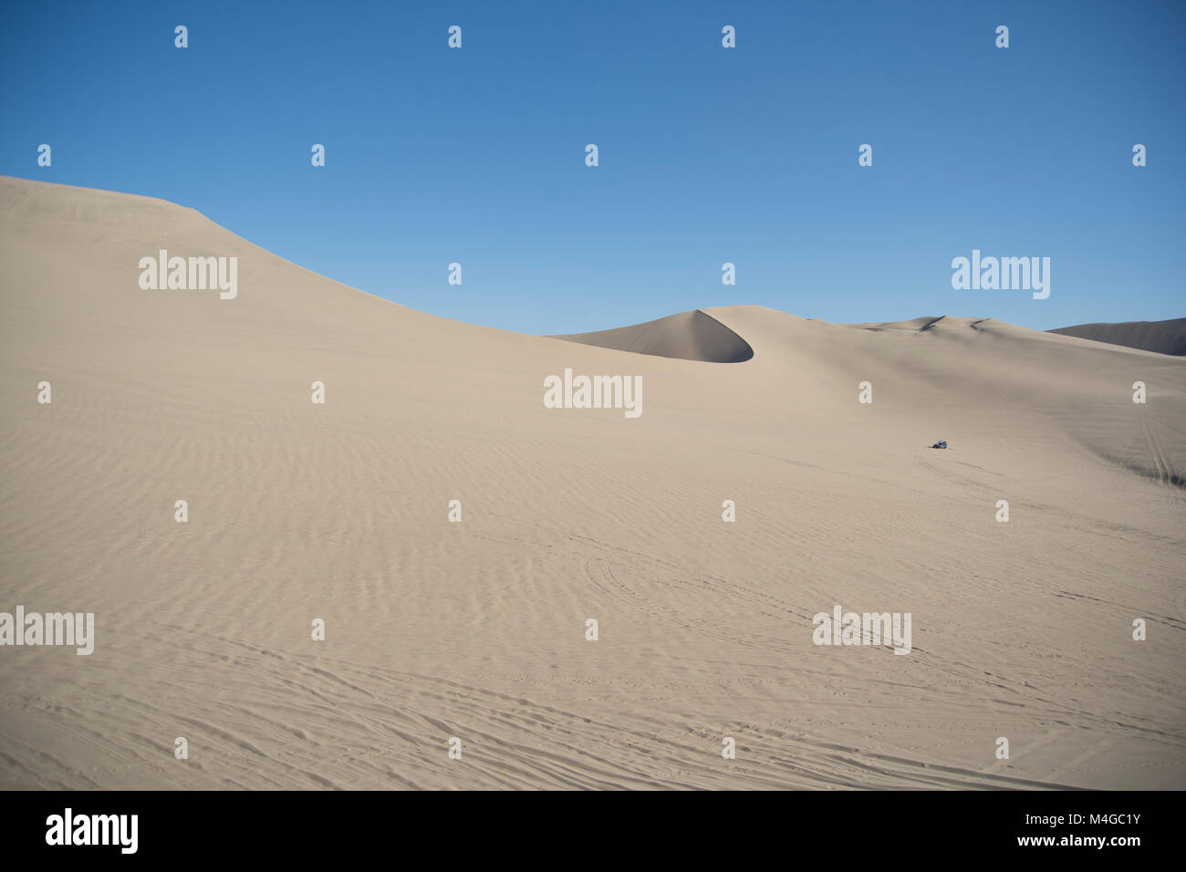 Sand dunes in Huacachina in Ica Desert, Peru Stock Photo - Alamy