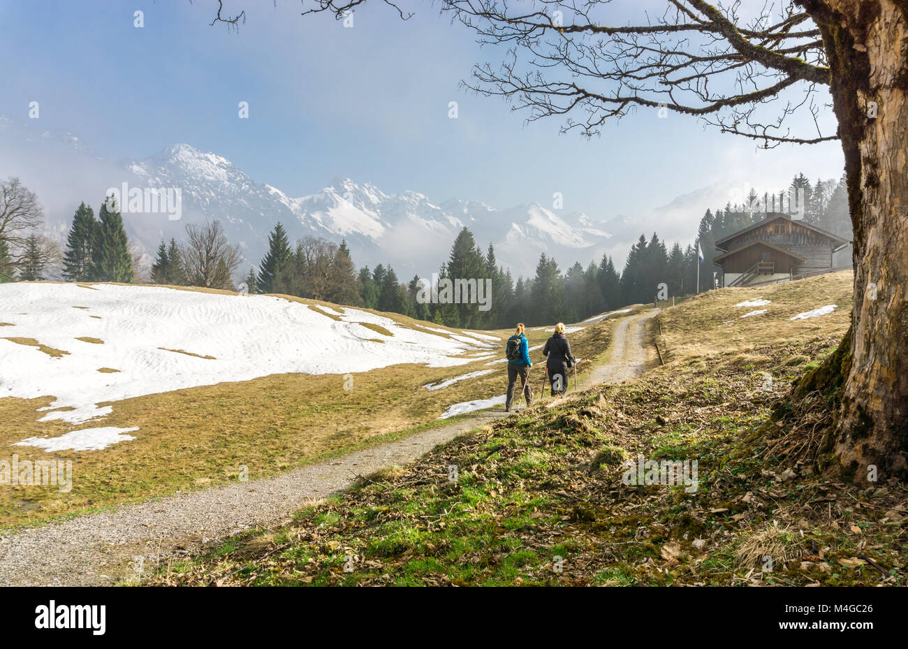Walking the mountains together hi-res stock photography and images - Alamy