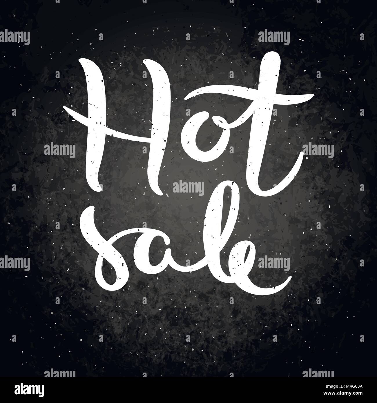 Hot sale. Hand drawn vector lettering phrase. Modern motivating ...