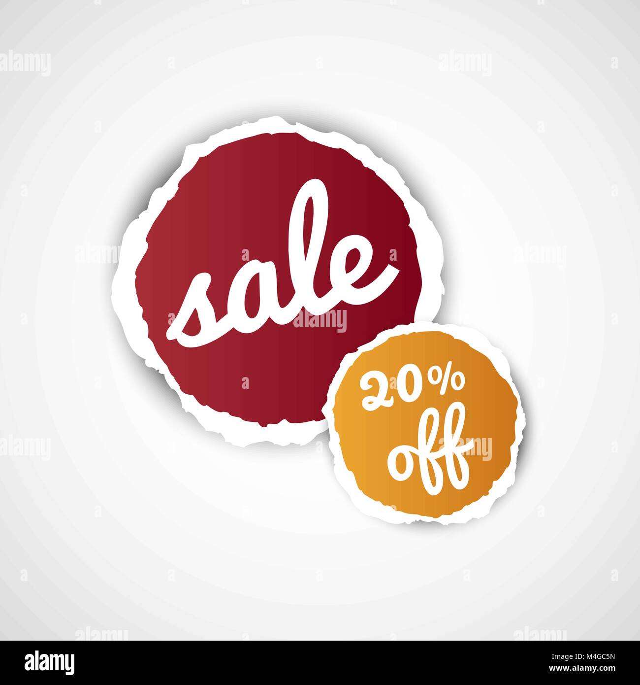 torn paper sale tag Stock Vector Image & Art - Alamy
