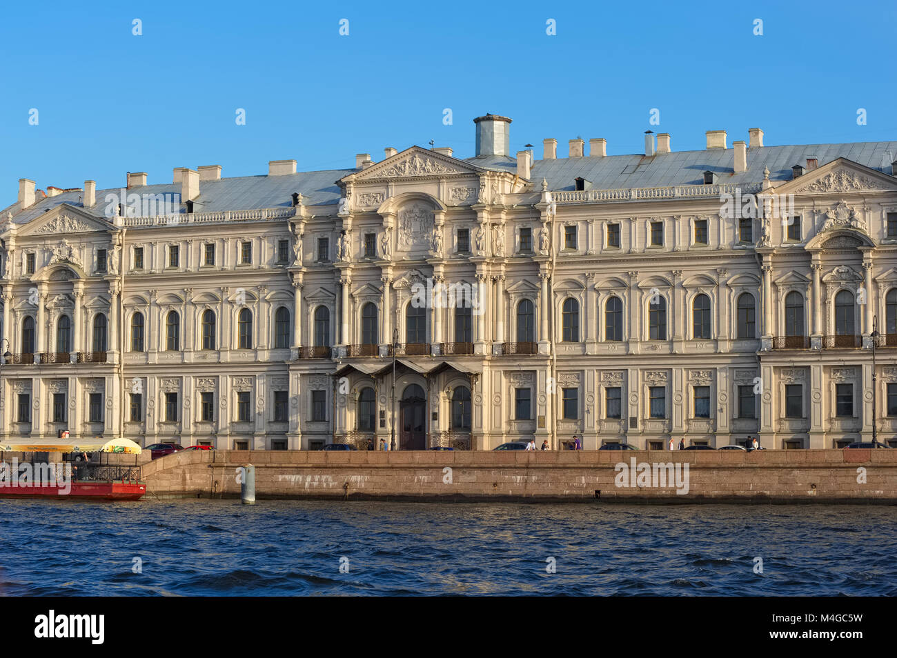 St. Petersburg, Russia, Palace Embankment, view of the facade of the ...