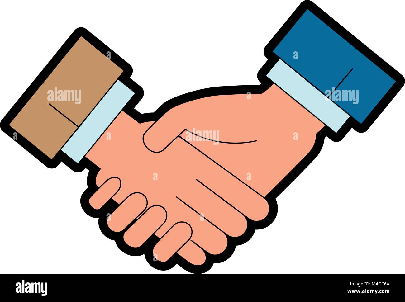 Deal done handshake Stock Vector Images - Alamy