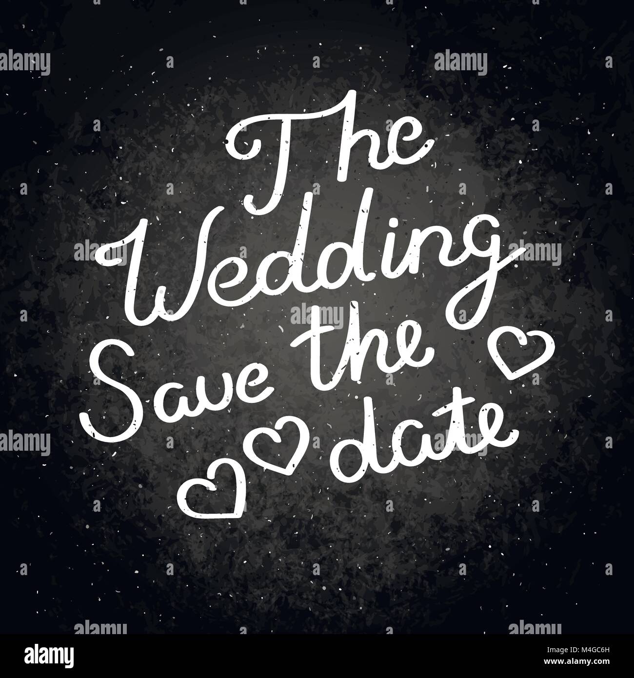 The wedding. Save the date. Hand drawn vector lettering phrase. Modern motivating calligraphy ...