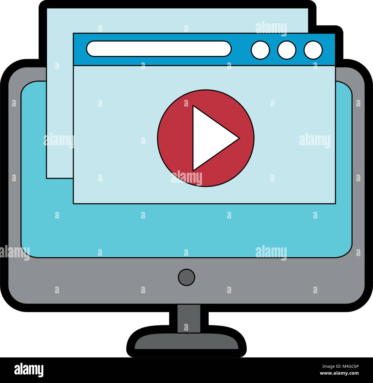 monitor computer with templates Stock Vector Image & Art - Alamy