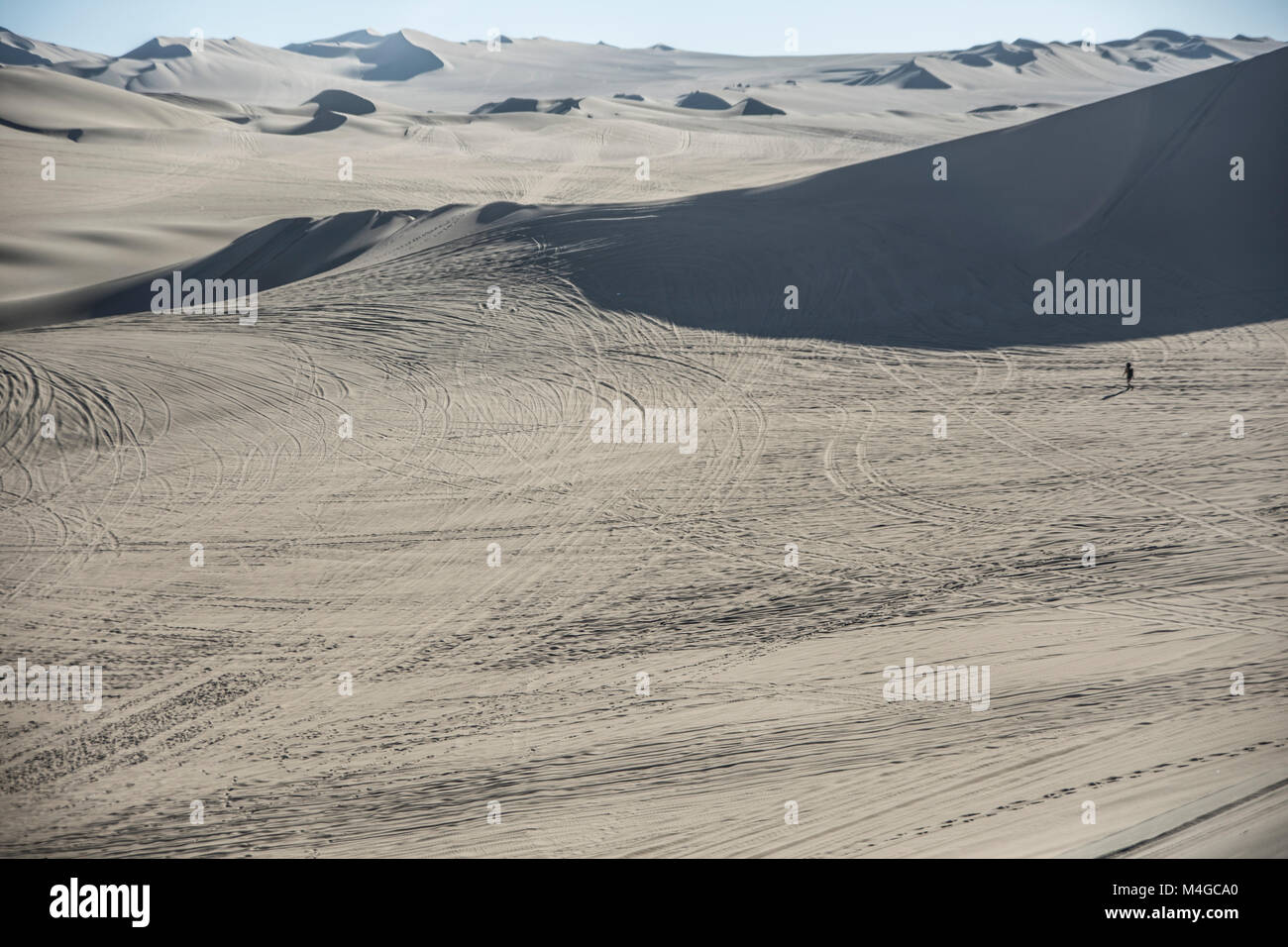 Sand dunes in Huacachina in Ica Desert, Peru Stock Photo - Alamy