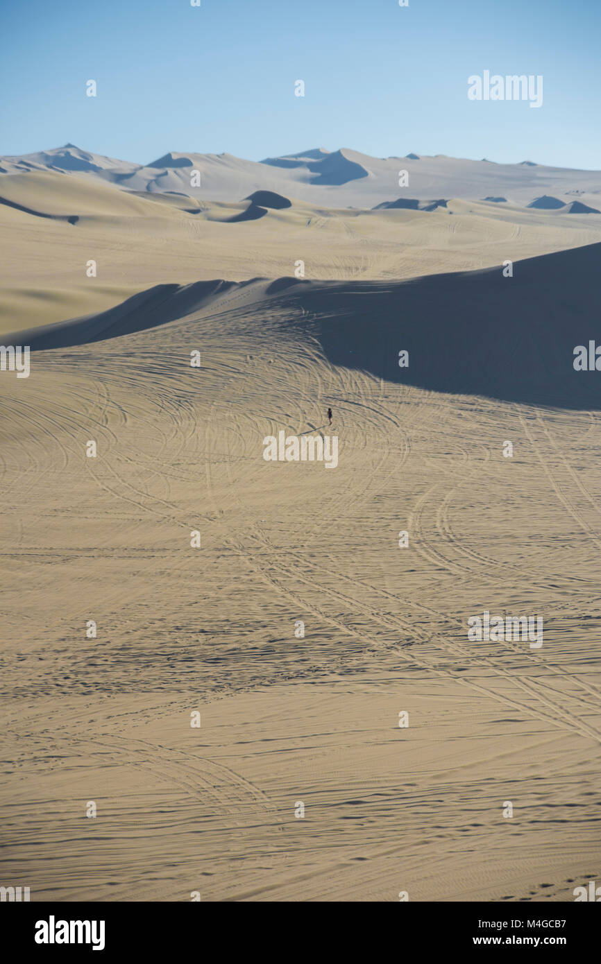 Sand dunes in Huacachina in Ica Desert, Peru Stock Photo - Alamy