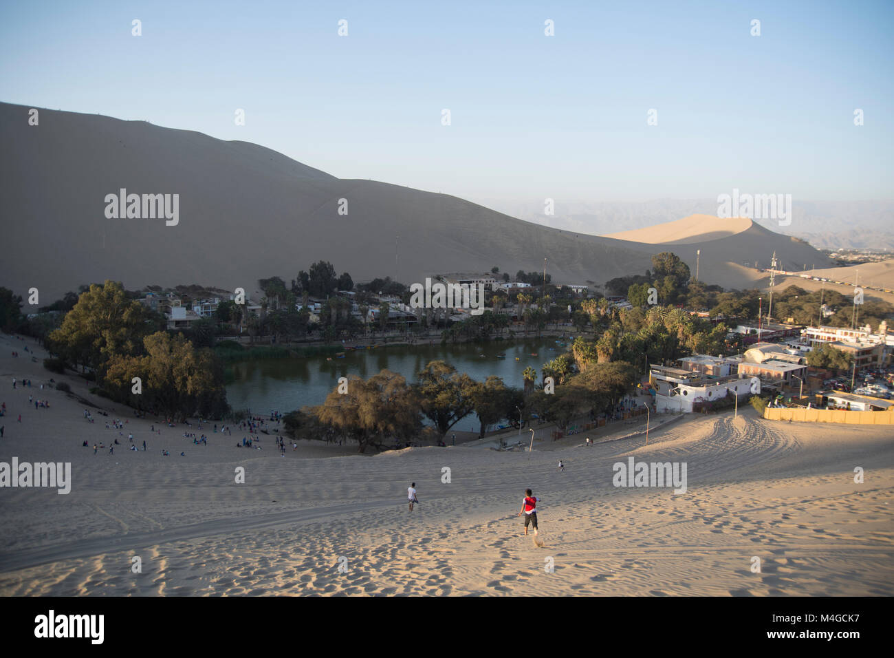 La Huacachina Oasis in Ica desert in Peru Stock Photo - Alamy